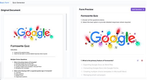 How To Create Multiple Choice Questions In Google Forms