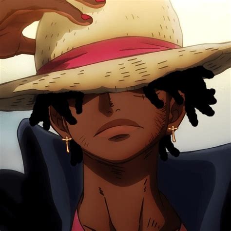Black Luffy Black Anime Characters Black Anime Guy Black Cartoon