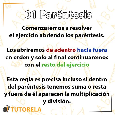 Jerarqu A De Operaciones Par Ntesis Tutorela