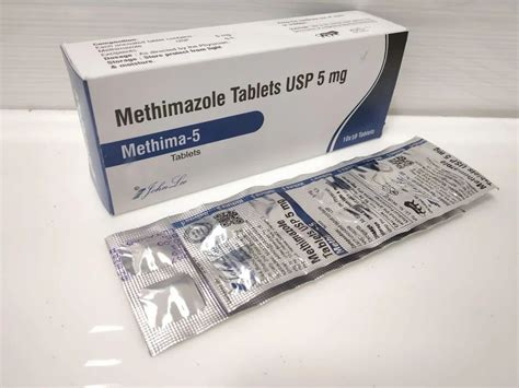 Methimazole Tablets 5mg At ₹ 55 Stripe Thane Id 2853173352230