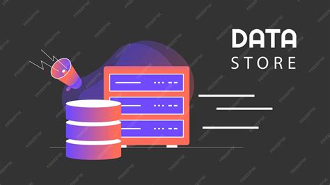 Premium Vector Data Storage Vector Illustration
