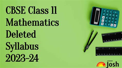 cbse class 11 mathematics deleted syllabus 2023 24 check chapter wise topics and exercises