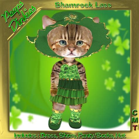 Second Life Marketplace Peeps Dinkies Shamrock Lass