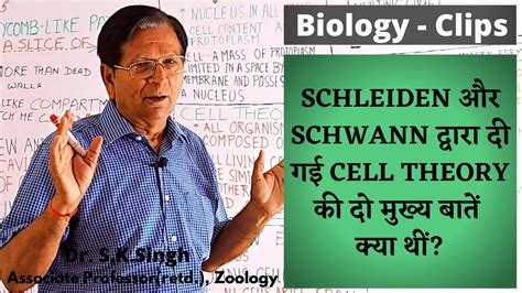 Important Points Of Cell Theory Proposed By Schleiden And Schwann