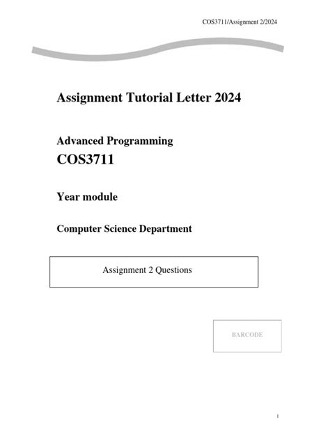 cos3711 2024 assignment 2 pdf class computer programming computing