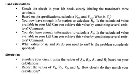 Solved Part 1 Nmos In Saturation Mode Consider The Circuit