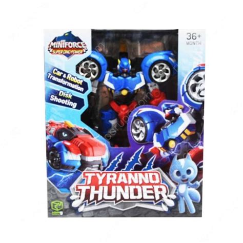 Promo Miniforce Tyranno Thunder Robot Dino Transformation Diskon 23 Di