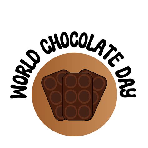 World Chocolate Day Text Calligraphy Typography World Chocolate Day