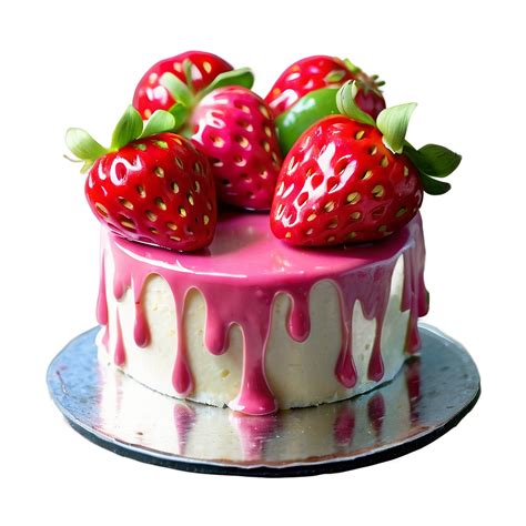 Download Strawberry Mirror Cake Png 68