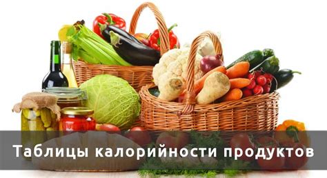 Таблиці калорійності продуктів-магазин спортивного харчування 5LB.UA