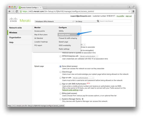 Setting Up A Splash Page For A Meraki Network