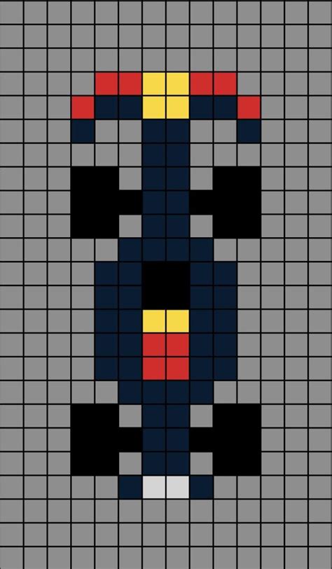 Red Bull F Car Pixel Art