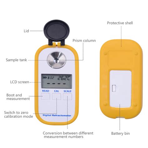 Digital Refractometer For Measuring Sugar Concentration In Honey Milky Way Garden