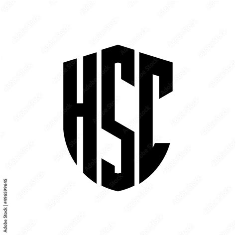 Hsc Letter Logo Design Hsc Modern Letter Logo With Black Background