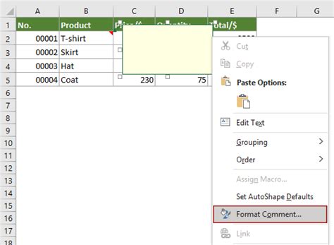 Excel Comments Add Show Hide Modify Delete And More Advanced