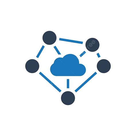 Vector Eps File Featuring A Meticulously Designed Icon Of Cloud Computing And Network