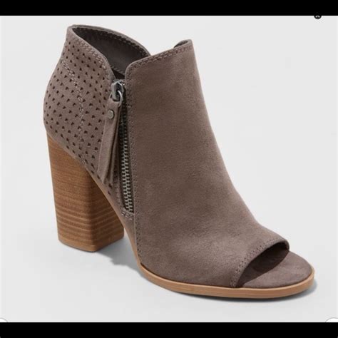 Universal Thread Shoes Universal Threads Collie Gray Laser Cut Bootie M Poshmark