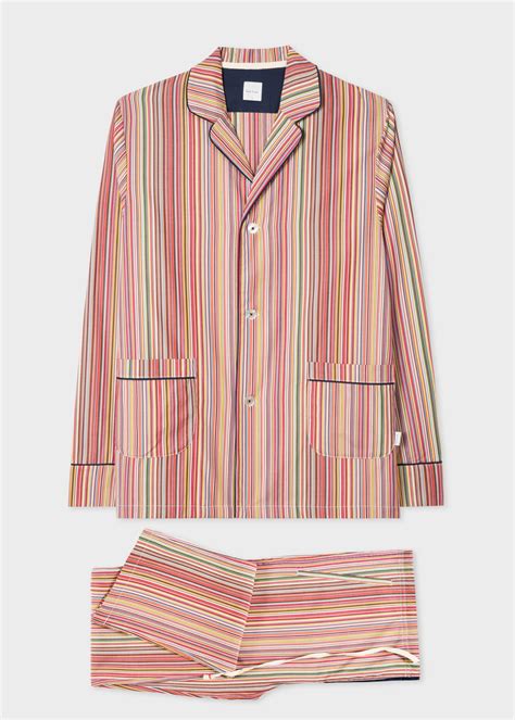 Men S Signature Stripe Cotton Pyjama Set Paul Smith