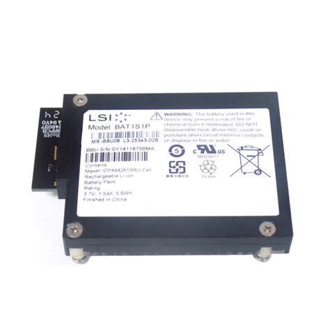 LSI MegaRAID LSI00264 LSIIBBU08 RAID Controller Battery Backup Unit ...