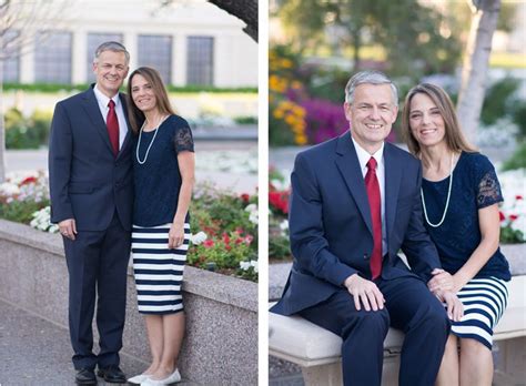 Lds Senior Missionary Couple Photographed At Mesa Az Temple Portrait Missionary Lds Missionary