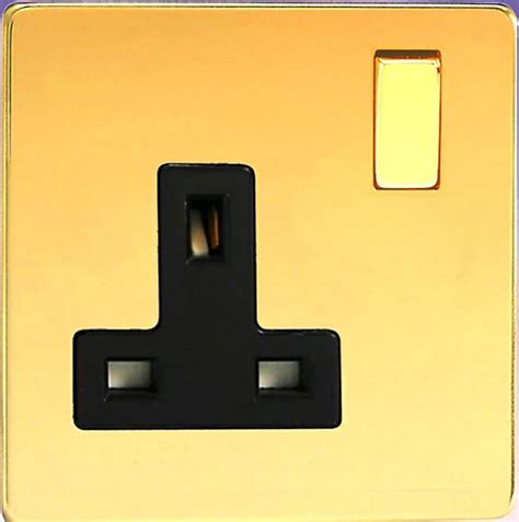 Varilight 1 Gang 13 Amp Single Switched Socket Dimension Screwless