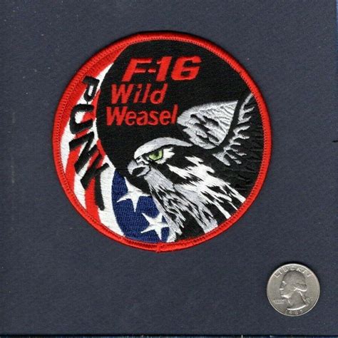 35th Fs Wild Weasel Punk Usaf F 16 Falcon Fighter Squadron Swirl Patch