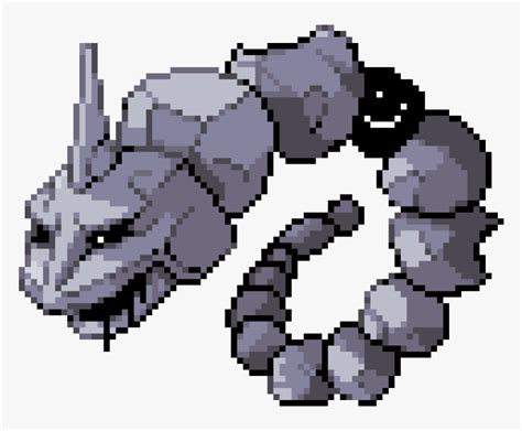 Onix Pixel Art Grid HD Png Download Transparent Png Image PNGitem