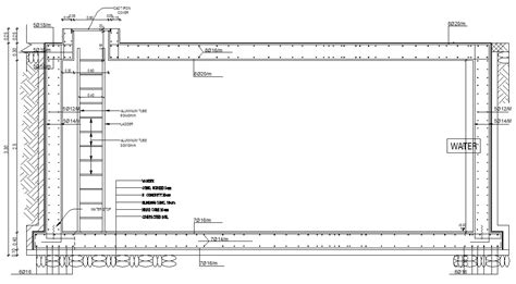Rcc Water Tank Construction Rcc Structure Design Cadbull