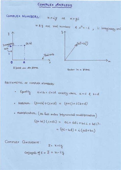 3 complex analysis hand written notees compiex ana lysis complex