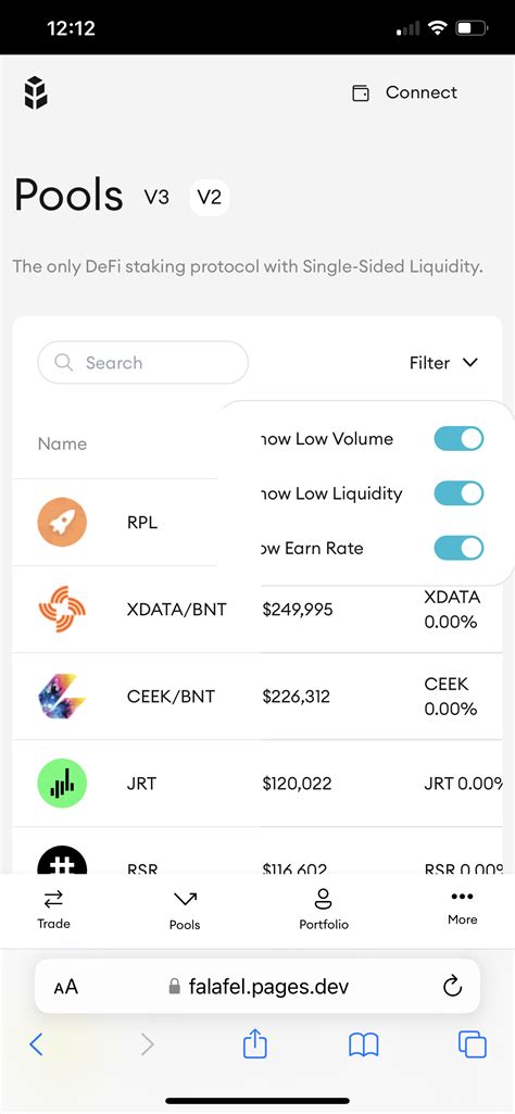 Mobile Ui Pool Earn Table Filter Popover · Issue 645
