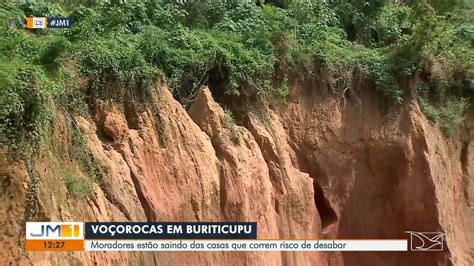 expansão de voçorocas moradores abandonam casas em Buriticupu Maranhão G