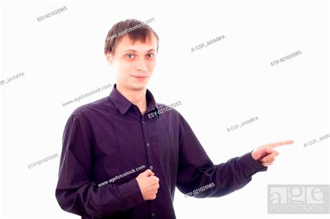 Funny Nerd Man Pointing Stock Photo Picture And Low Budget Royalty Free Image Pic ESY