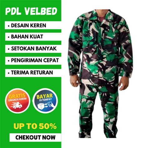 Jual Setelan Pdl Tni Loreng Malvinasseragam Pdl Velbed Shopee Indonesia