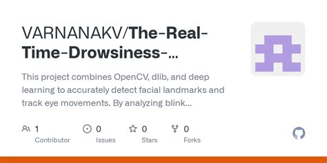 Github Varnanakv The Real Time Drowsiness Detection System With Wake Up Alert This Project