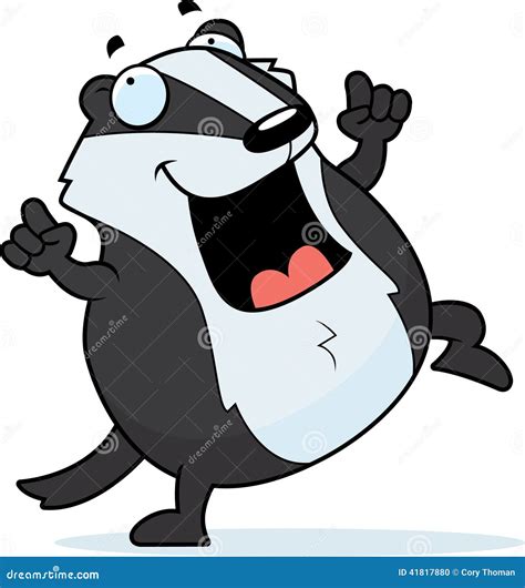 Cartoon Badger Dancing Stock Vector Illustration Of Cartoon 41817880