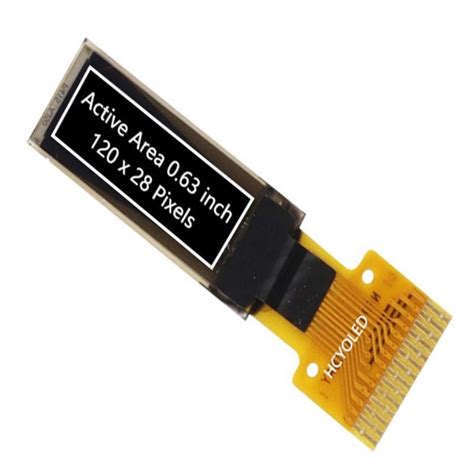 0 63 Inch Oled Mini Display With 120x28 Resolution For Medical China