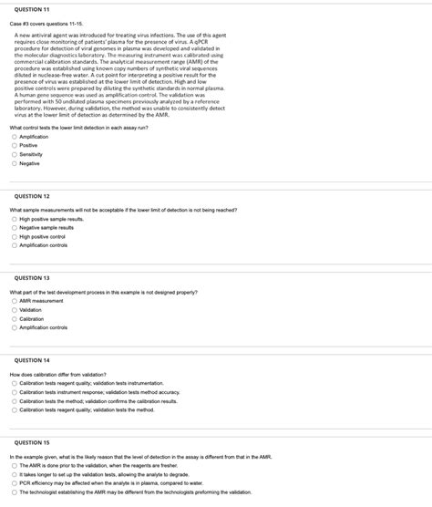 Solved 11 ﻿what Control Tests The Lower Limit Detection In