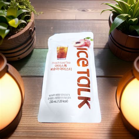 Icetalk Peach Iced Tea Ade Juice Drink In Pouch Lazada Ph