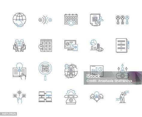상호 의존성 채권 라인 아이콘 모음입니다 협업 신뢰 지원 파트너십 관계 헌신 Unity 벡터 및 선형 일러스트레이션 연결 협력 공생 개요 표지판 세트 공감에 대한 스톡 벡터