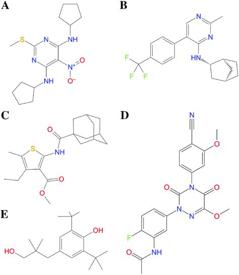 Structures Of Pam Cluster 1 5 Representatives A Gs39783 Cluster 1