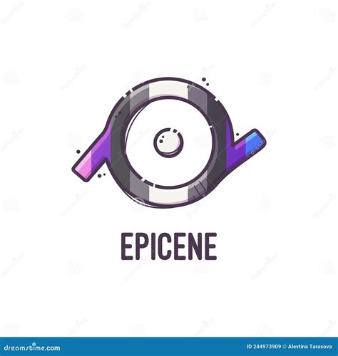 Gender Symbol Epicene Signs Of Sexual Orientation Vector Stock Vector Illustration Of Gender