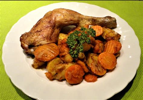 Backofen Hähnchen auf Gemüse von Phiala Chefkoch de
