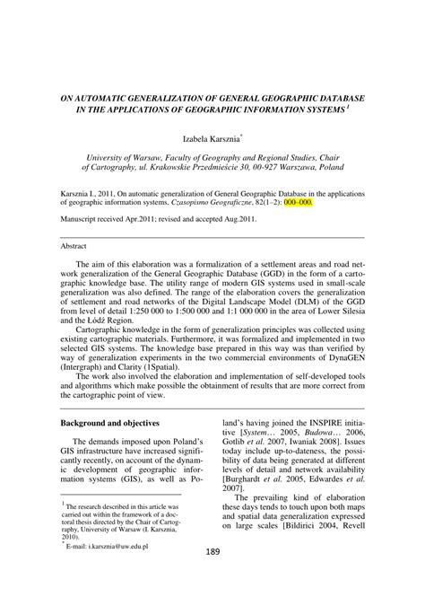 pdf on automatic generalization of general geographic database in the
