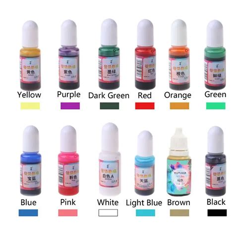 12 색 아트 잉크 천연 안료 착색제 염료 잉크 확산 Uv 에폭시 수지 쥬얼리 만들기 Aliexpress
