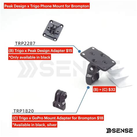 Peak Design X Trigo Phone Mount For Brompton Sports Equipment