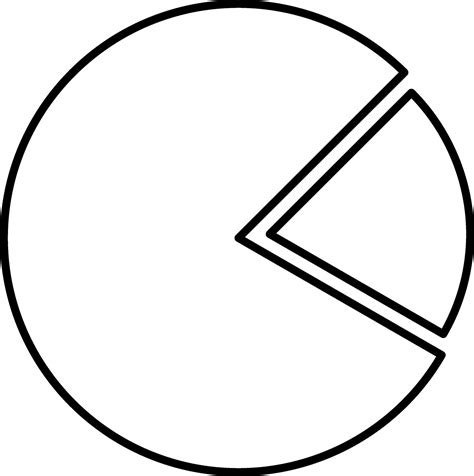 Two Level Pie Chart Icon In Thin Line Art 24973473 Vector Art At Vecteezy