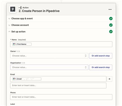 How Do I Connect Persons And Deals In Pipedrive From A Trigger Zapier