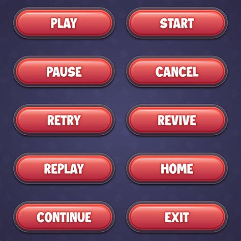 Premium Vector Set Of Green Game Buttons For Mobile Games With Editable Text Effect Gui To