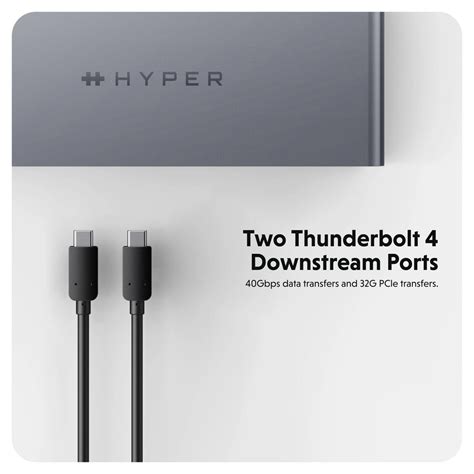 Hub Usb C Hyperdrive Thunderbolt 4 Dock Mac Center