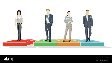 Business People Connecting To Each Other Together Isolated